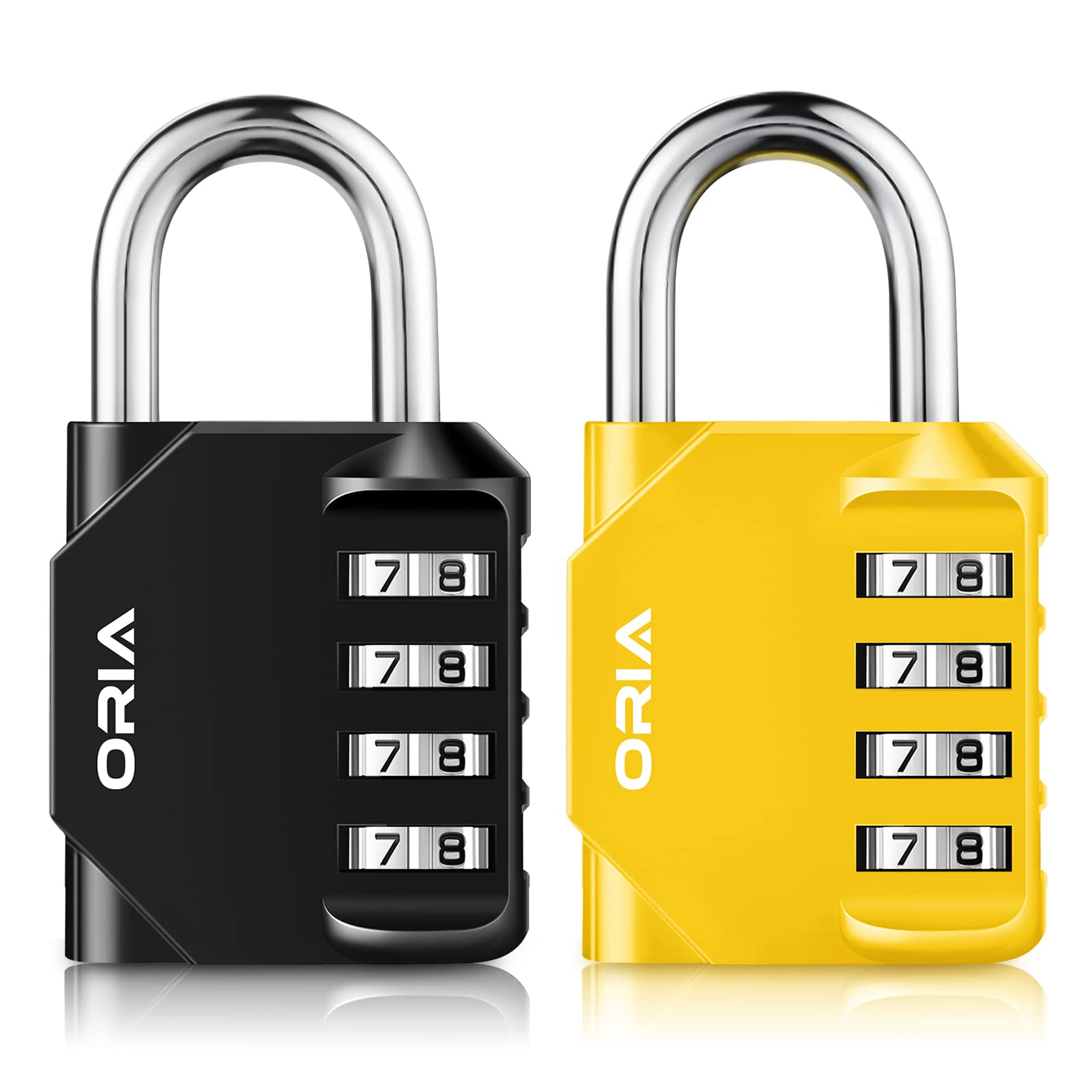 ORIA Combination Padlock, Combination Lock, Locker Lock, 4 Digit Combo ...