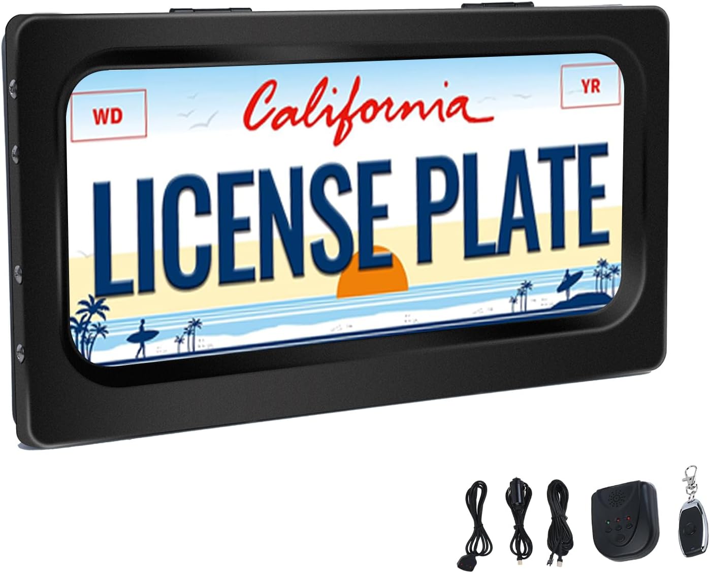 Amazon.com: Car License Plate Frame, Licence Plate Holder Universal ...