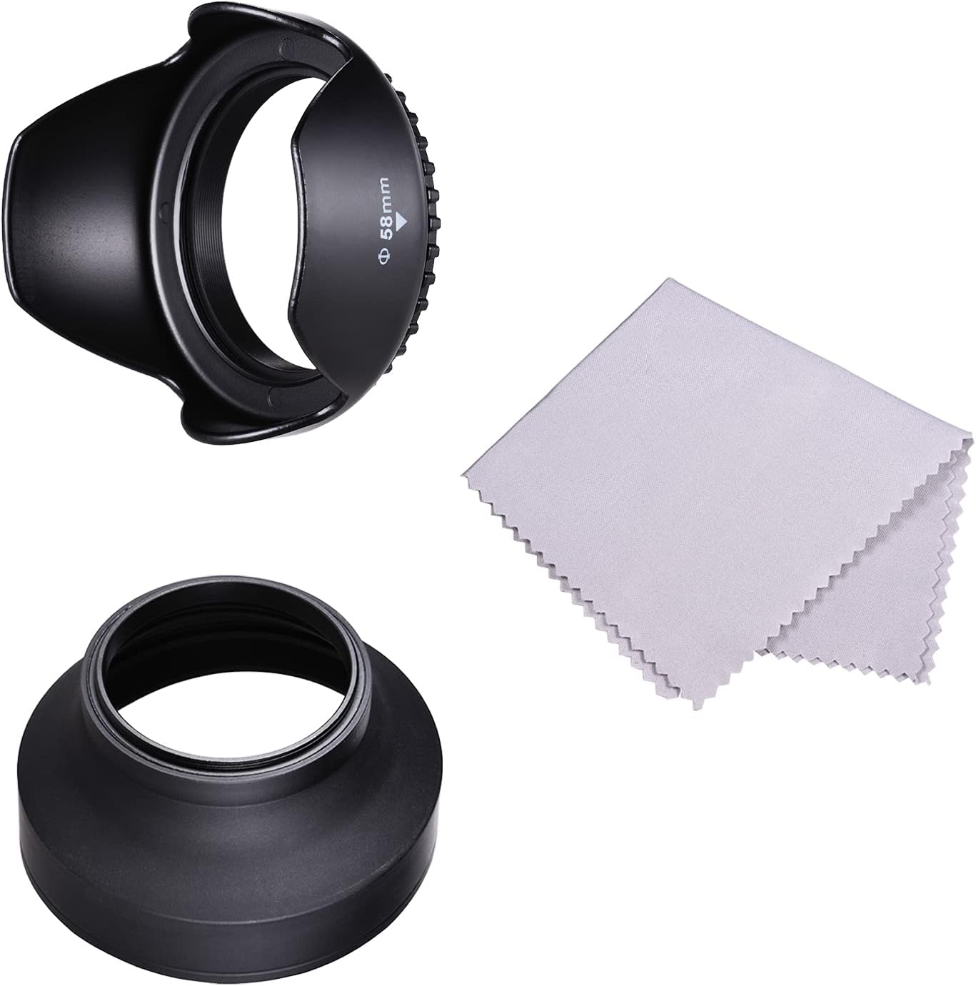 Amazon.com : Andoer 58mm Lens Hood with Flower Lens Hood Replacement ...