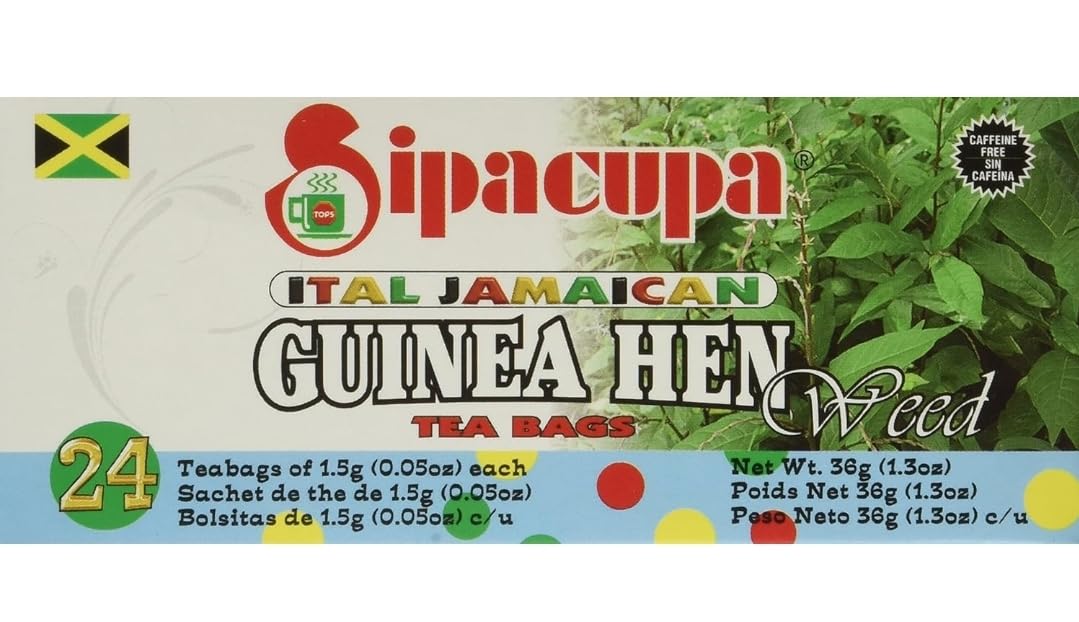 Anamu Tea (Jamaican Guinea Hen Weed 100%) Roots and Leaves pack of 2 ...