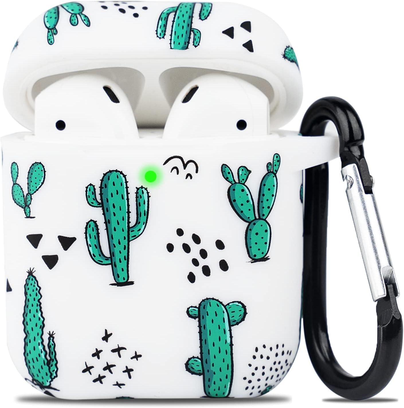 Amazon.com: Airpod Case Soft Silicone Flexible Skin Cactus, YOMPLOW ...