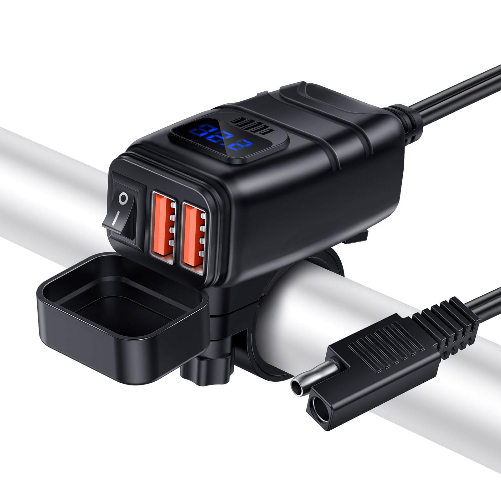 Amazon.com: RANDPOW Motorcycle Phone Charger, SAE to USB Adapter with ...