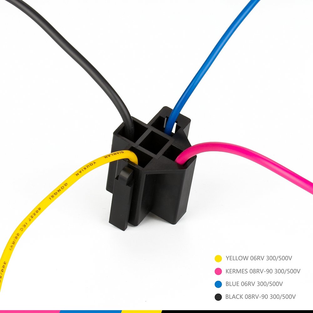 Buy Automotive Relay Harness Set,Jtron 12V 40A 4-Pin SPDT with ...