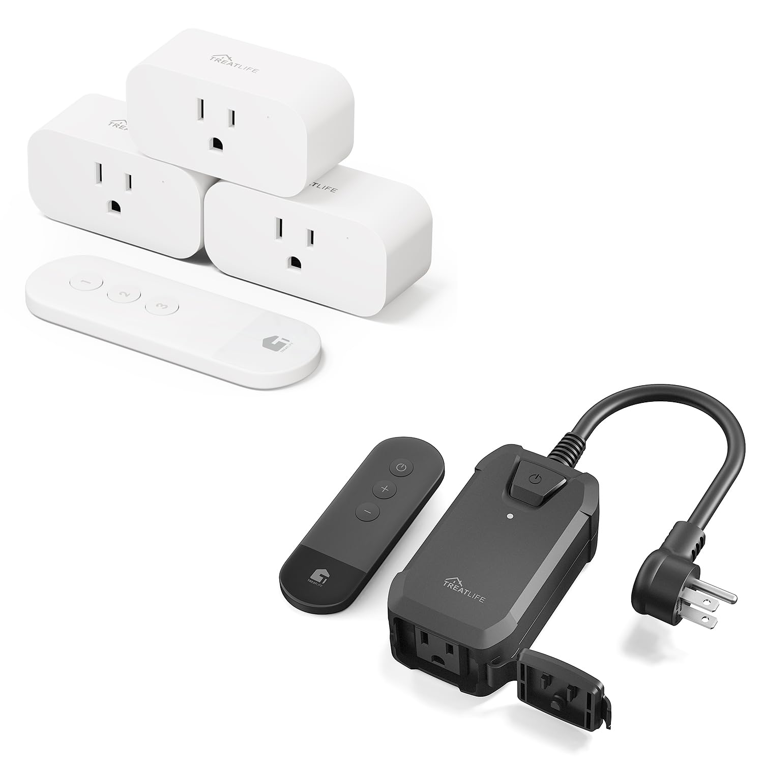 TREATLIFE Wireless Remote Control Outlet + Dimmer Plug Bundles: Amazon ...