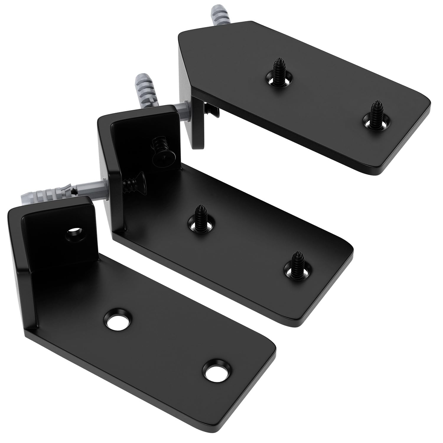 Amazon.com: ISOKER Corner Shelf Bracket, 5 inch 3 Pack 1/5” Thick ...