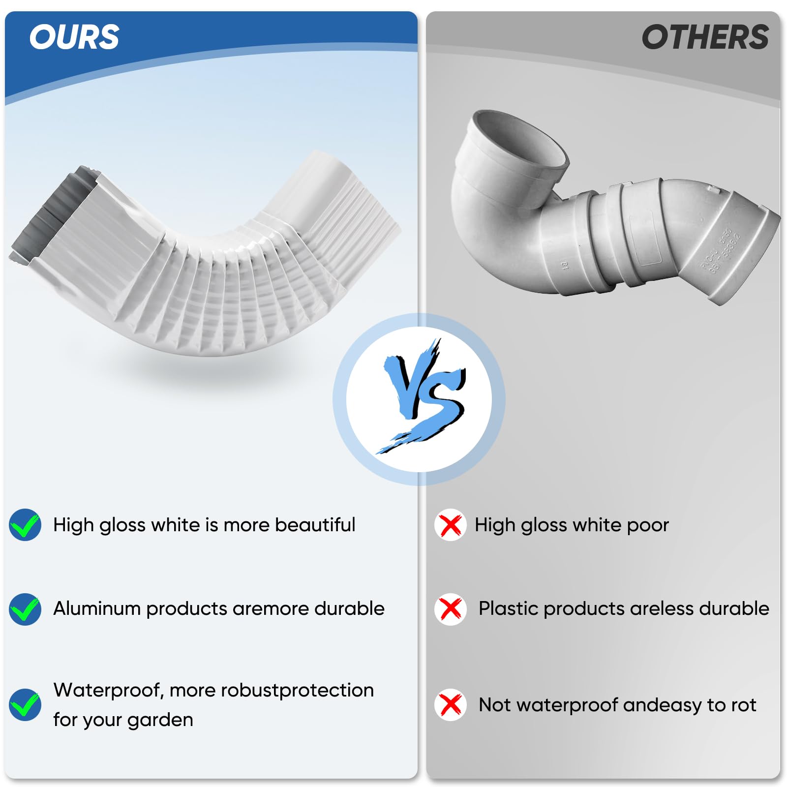 Downspout Extender 2x3 And 3x4 - Downspout Gutter Elbows - Choose From ...