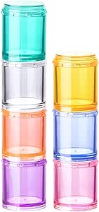 Amazon.com: XIMYWRD Stackable Pill Organizer, 7-Days Travel Pill Case ...