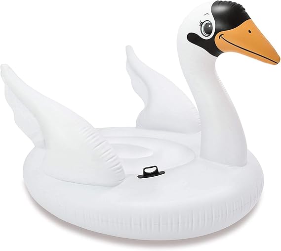 Amazon.com: Intex 56287EP Giant White Mega Swan Inflatable Swimming ...