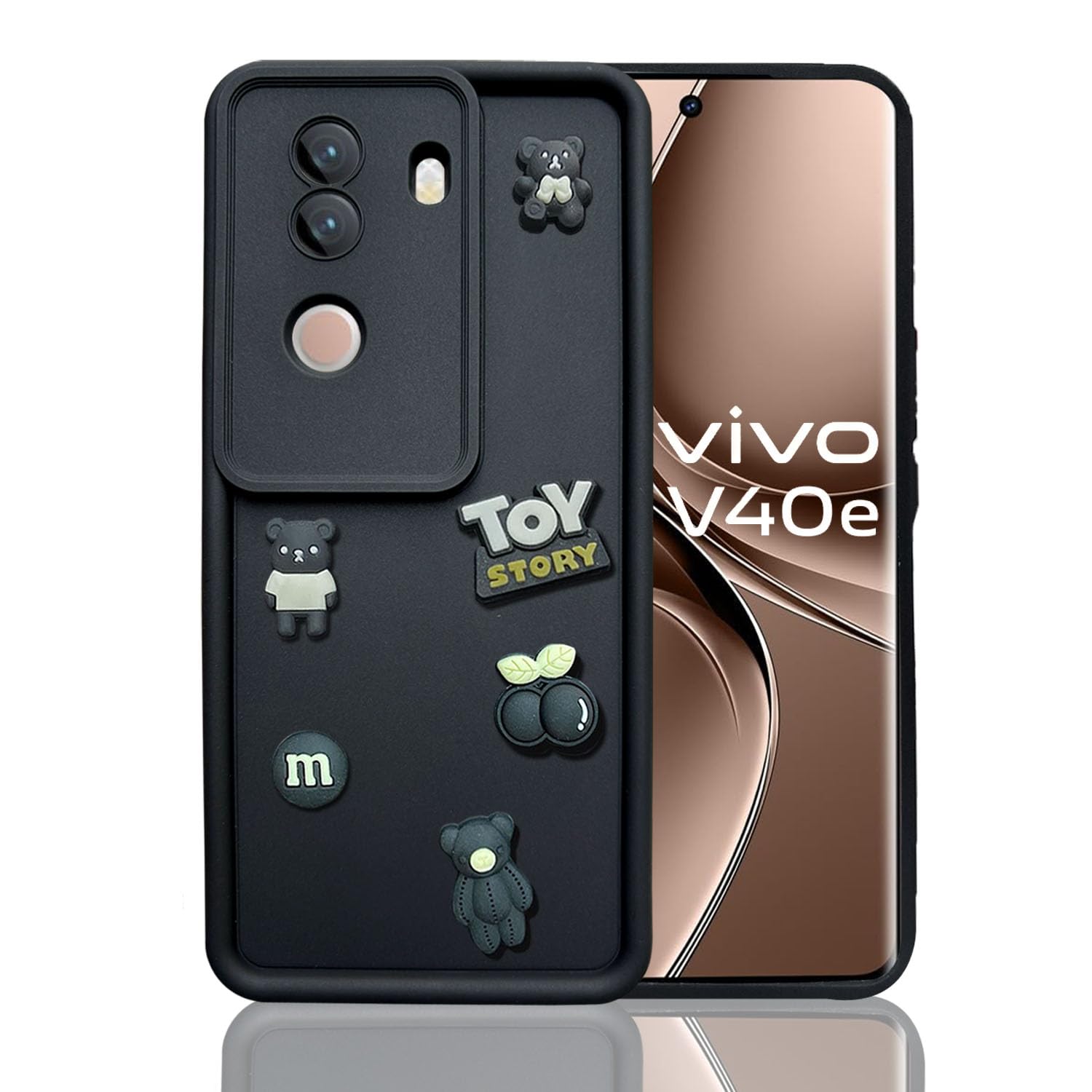 KC Back Cover for Vivo V40e 5G / iQOO Z9s 5G - 3D Cute Cartoon ...