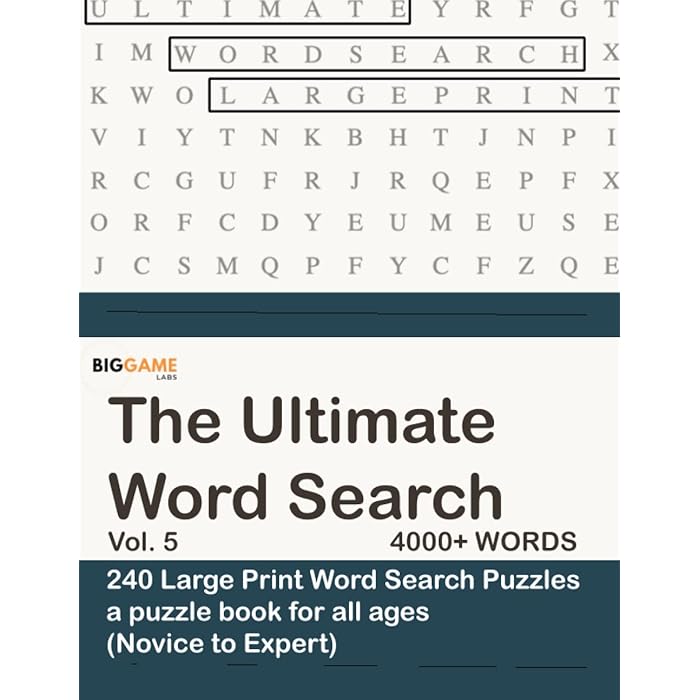 Buy The Ultimate Word Search Vol. 5: 240 large print word search ...