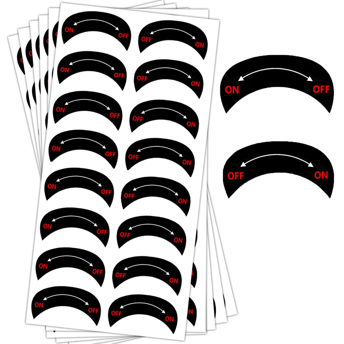 Amazon.com: Off ON Direction Indicating Stickers,1.2 × 0.7 Inch Self ...