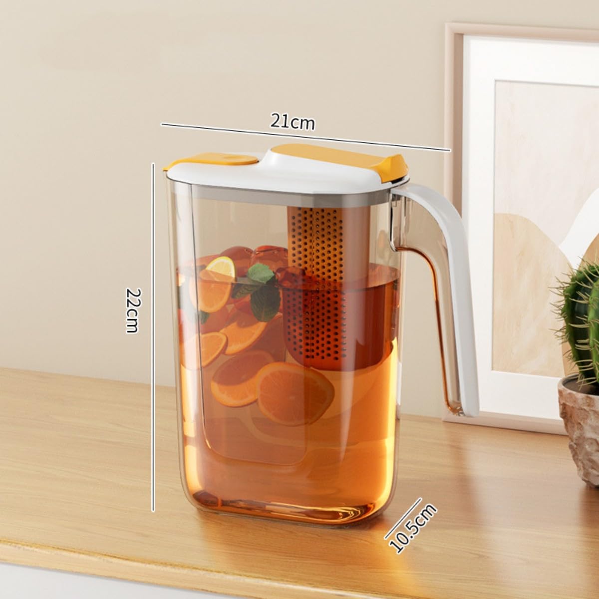Snapklik.com : Fruit Infuser Pitcher With, High Heat Resistance ...