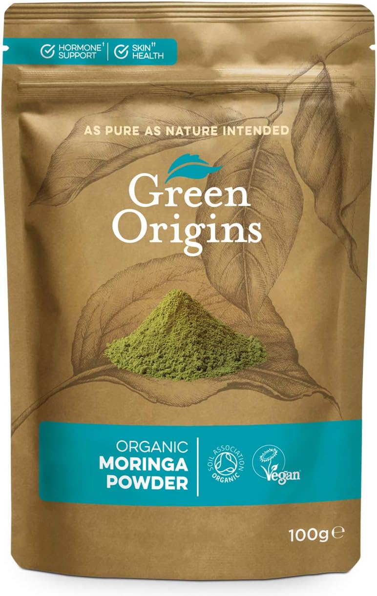 Green Origins Organic Moringa Leaf Powder 250g : Amazon.co.uk: Health ...