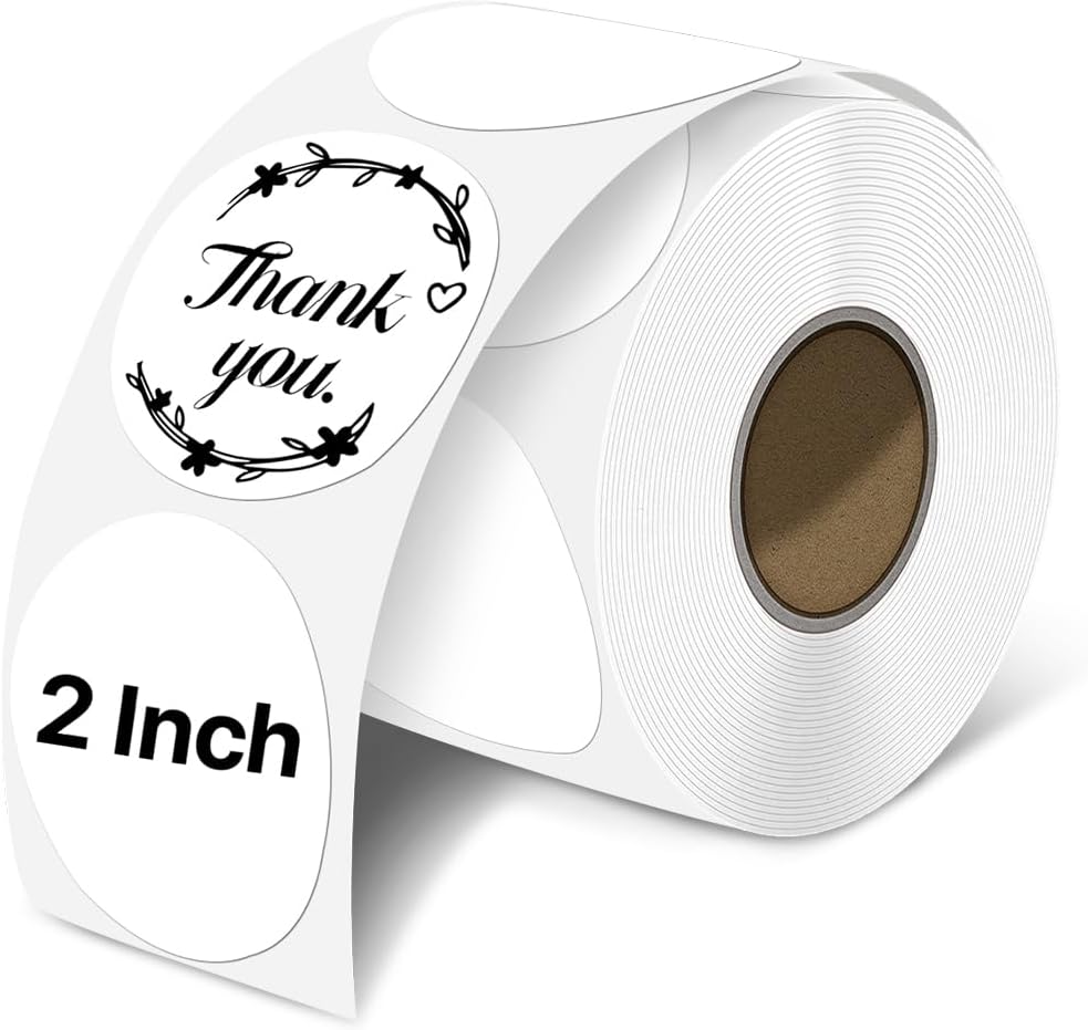 Amazon.com : Epakh 5 Rolls 3750 Labels Thermal Stickers 2 Inch Round ...