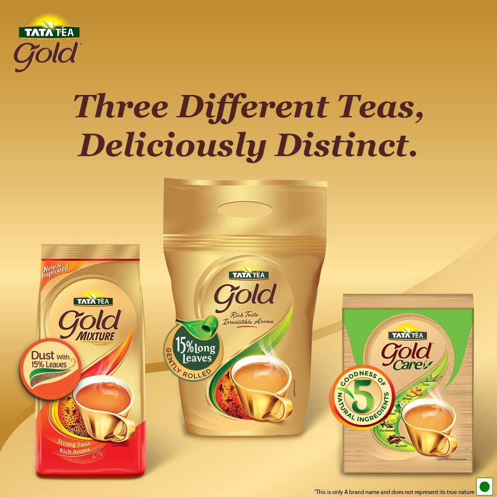 Buy Tata Tea Gold | Assam teas with Gently Rolled Aromatic Long Leaves ...