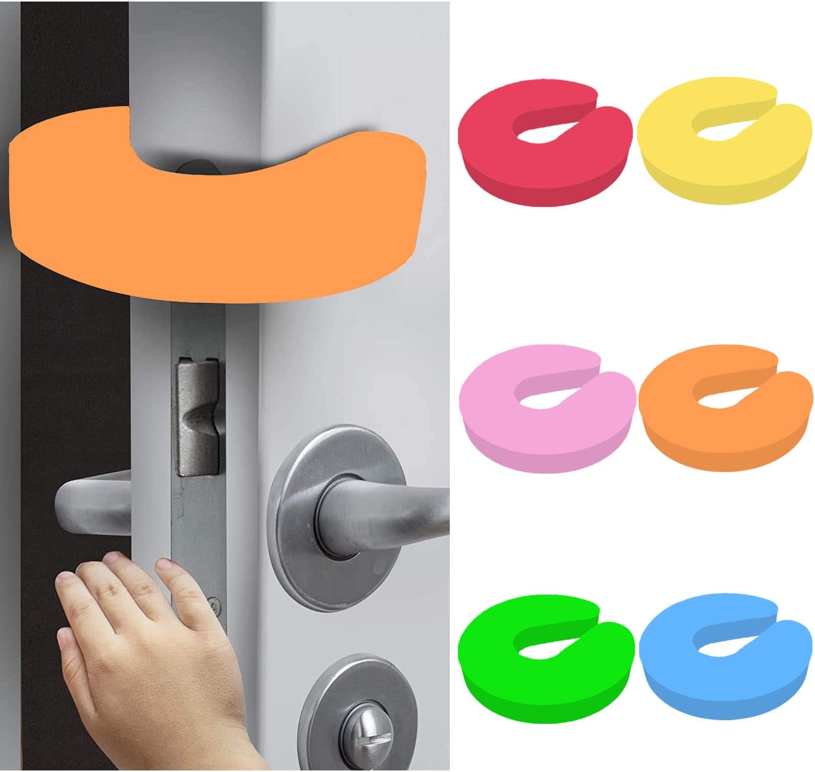 LeBone Premium Clamp Protection for Doors - Pack of 6 White - 2.3 cm ...