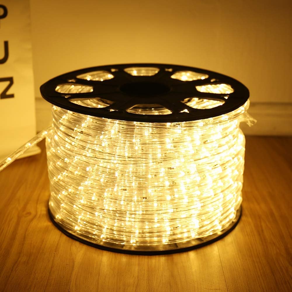 Amazon.com: DINGFU Upgraded 100ft 720 LED Rope Lights, Indoor Outdoor ...