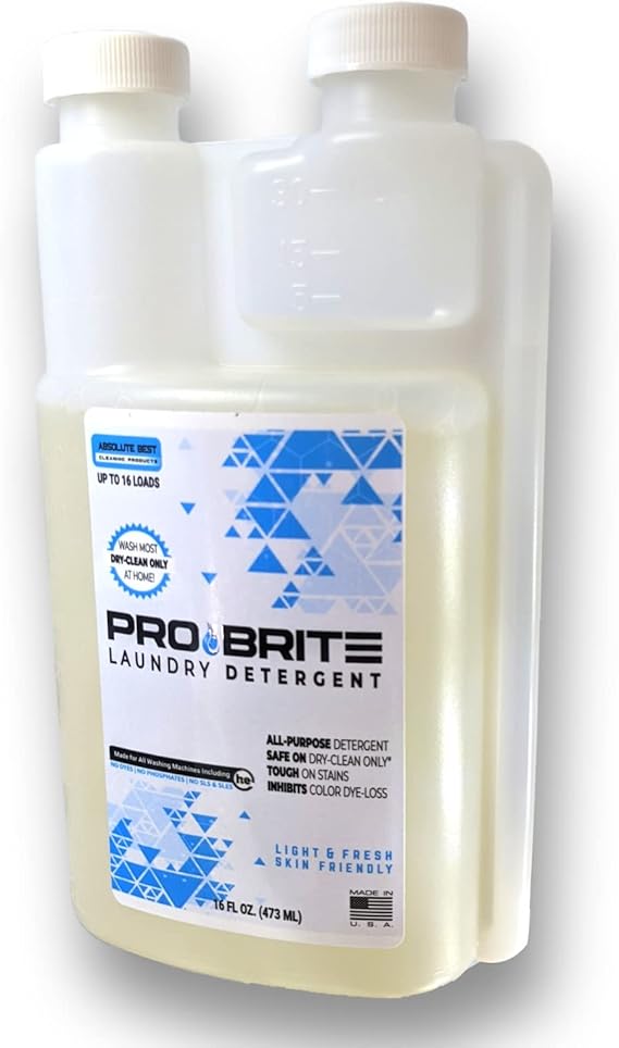 Amazon.com: Pro-Brite Liquid Laundry Detergent - Proprietary Wet ...