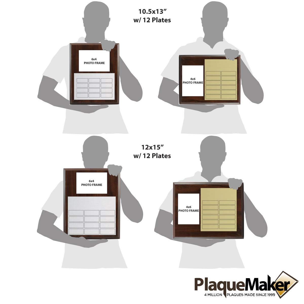 Customizable Employee Plaque Perpetual Recognition Plaque - Employee Of ...