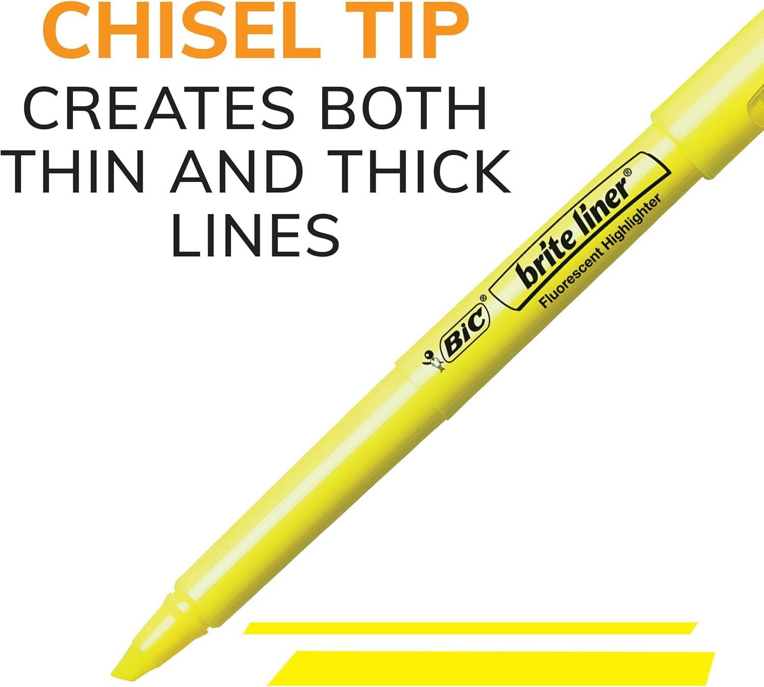 Snapklik.com : Brite Liner Highlighters, Chisel Tip, 12-Count Pack Of ...