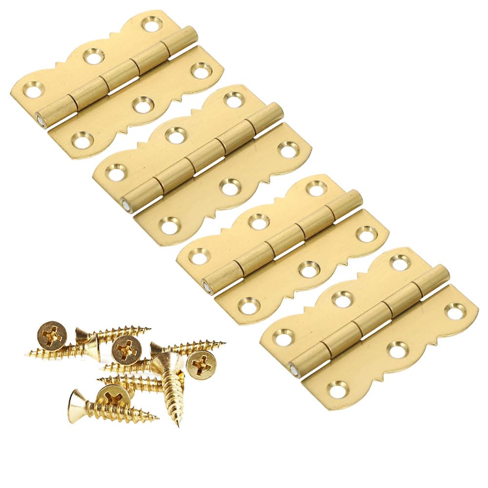 Brass Butler Tray Hinge,4pcs Butterfly Hinge with Screws for Piano ...