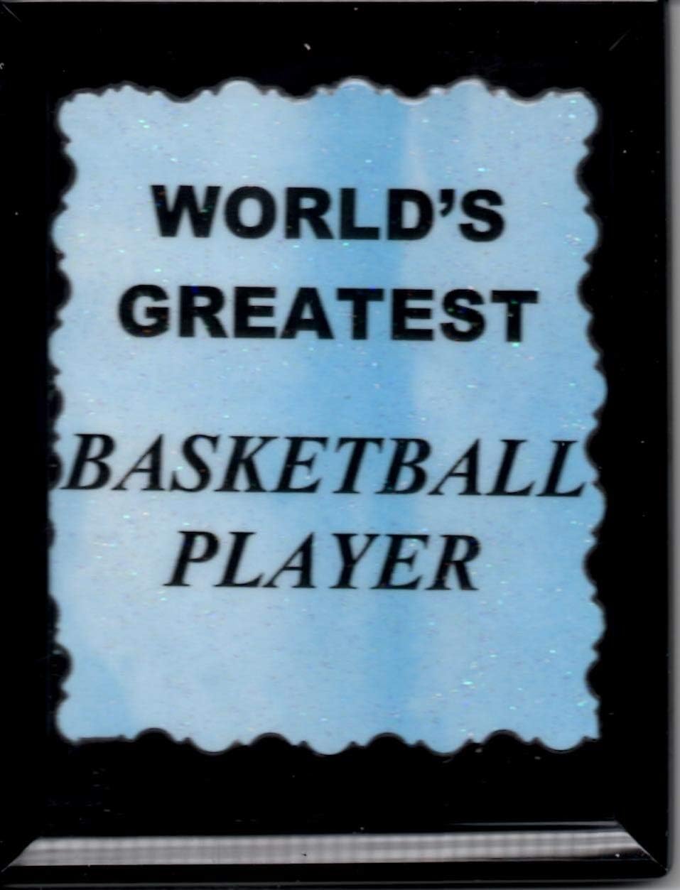 Amazon.com: World's Greatest Basketball Player 3" x 4" Framed Sparkling ...
