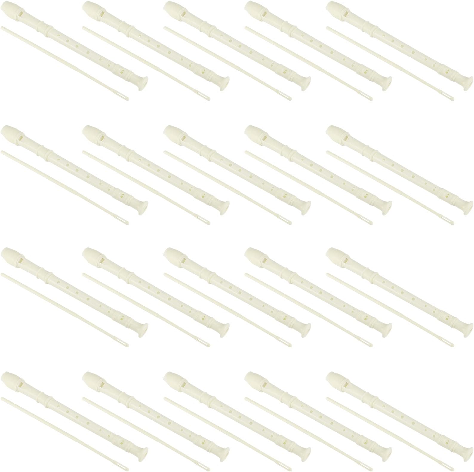 Amazon.com: MUKLEI 20 Pack Descant Soprano Recorder, 8 Hole Soprano ...