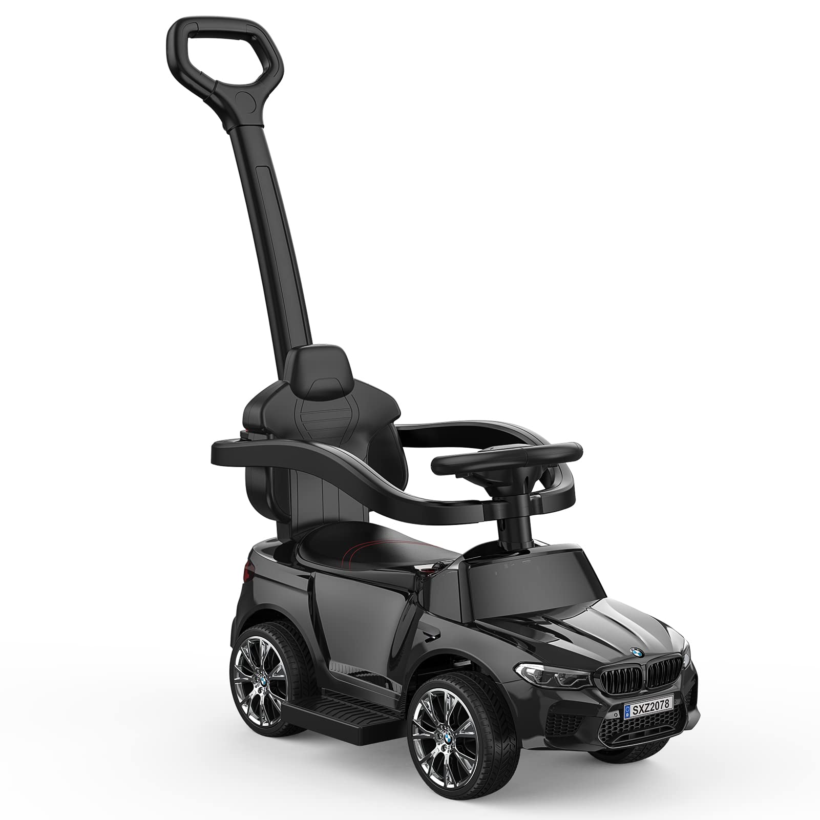 Push Ride on Car for Toddlers 1-3, Push Car with Handle, Seat Belt ...