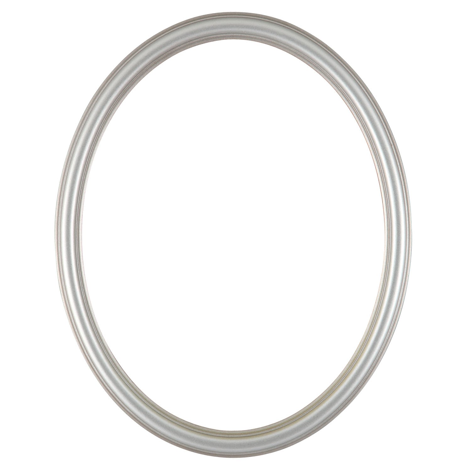 Silver Oval Frame Png