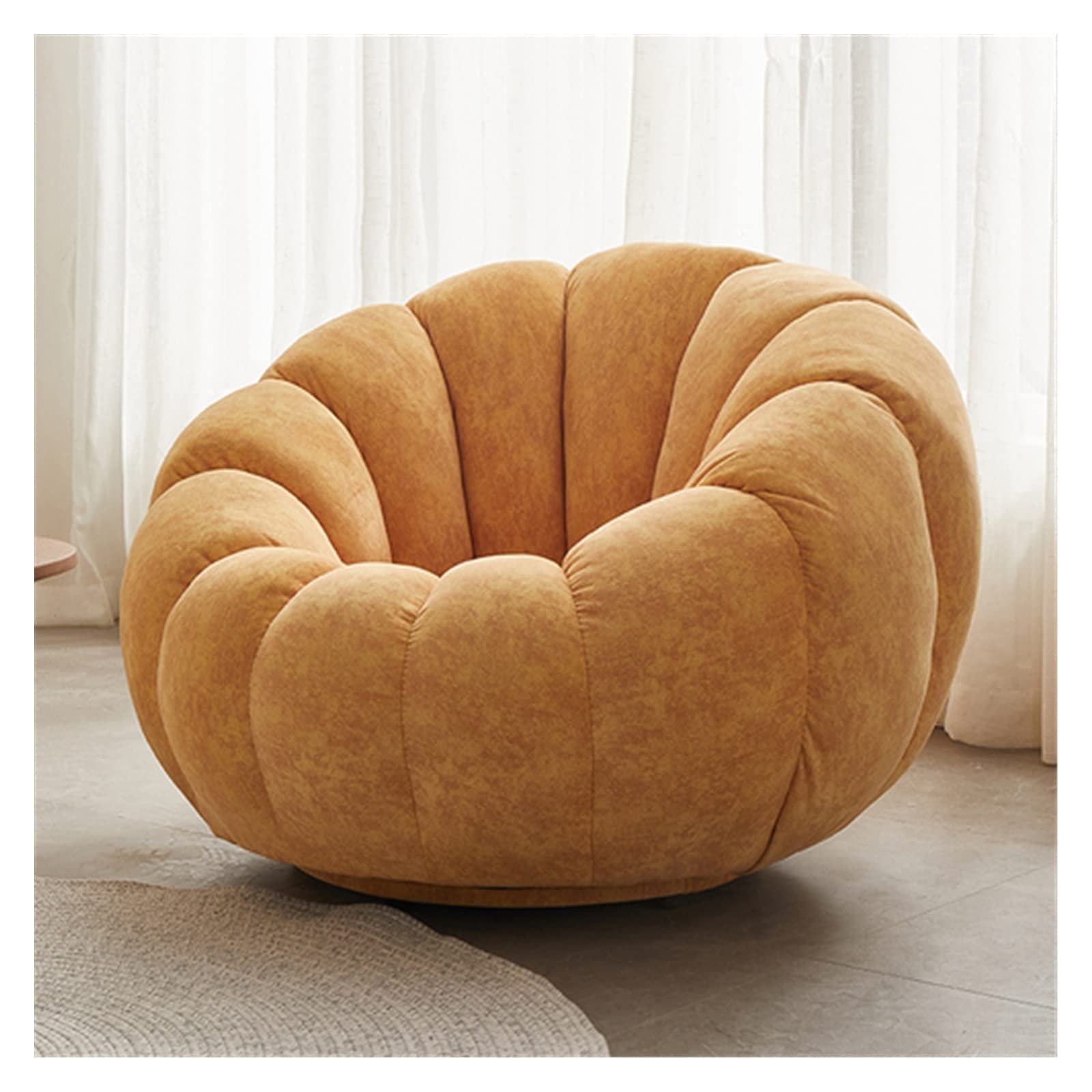 KESHUI Soft Cute Single Sofa Lazy Chaise Longue Swivel Chair Recliner ...
