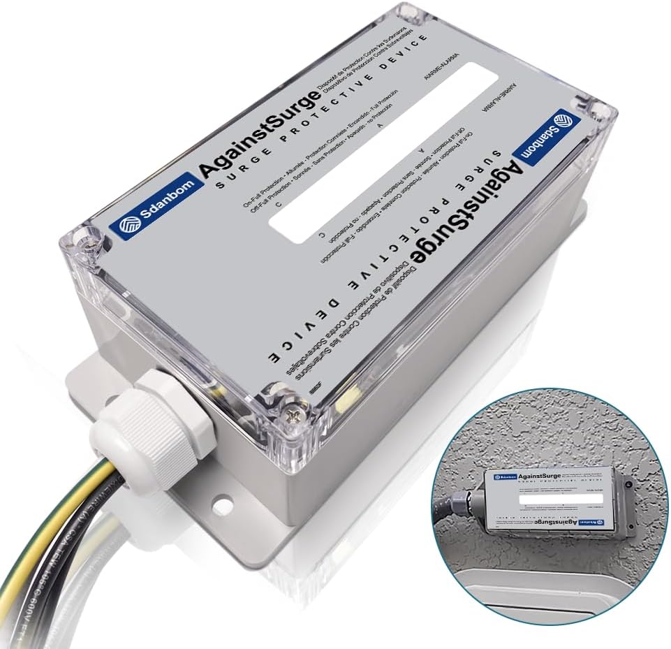 Amazon.com: Whole House Surge Protection Device Rated for 140,000 Amps ...