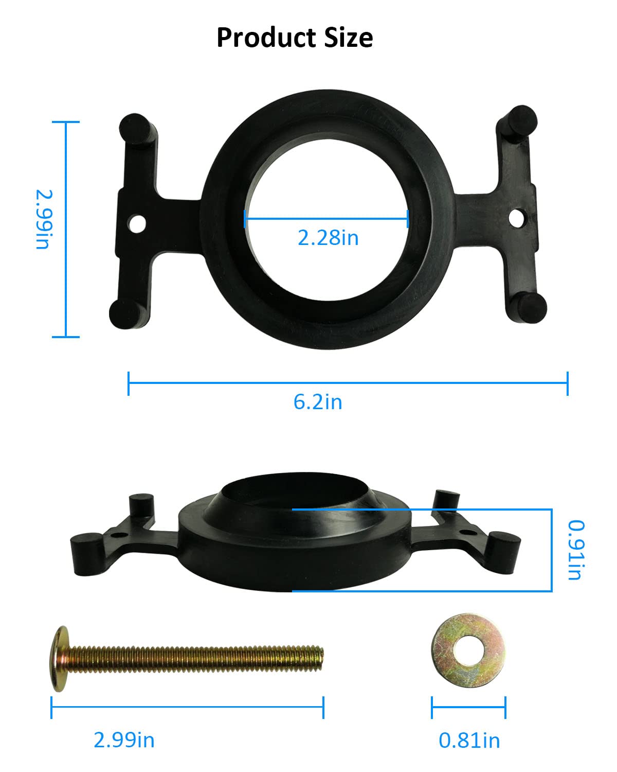 Snapklik.com : 04-3817 Toilet Tank To Bowl Bolt Set Fit For Eljer ...