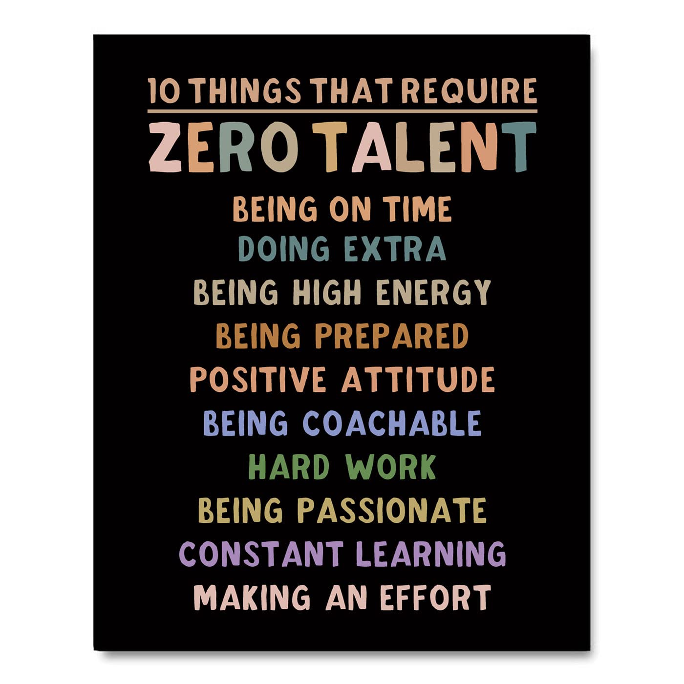 Snapklik.com : 10 Things That Require Zero Talent, Motivational Poster ...