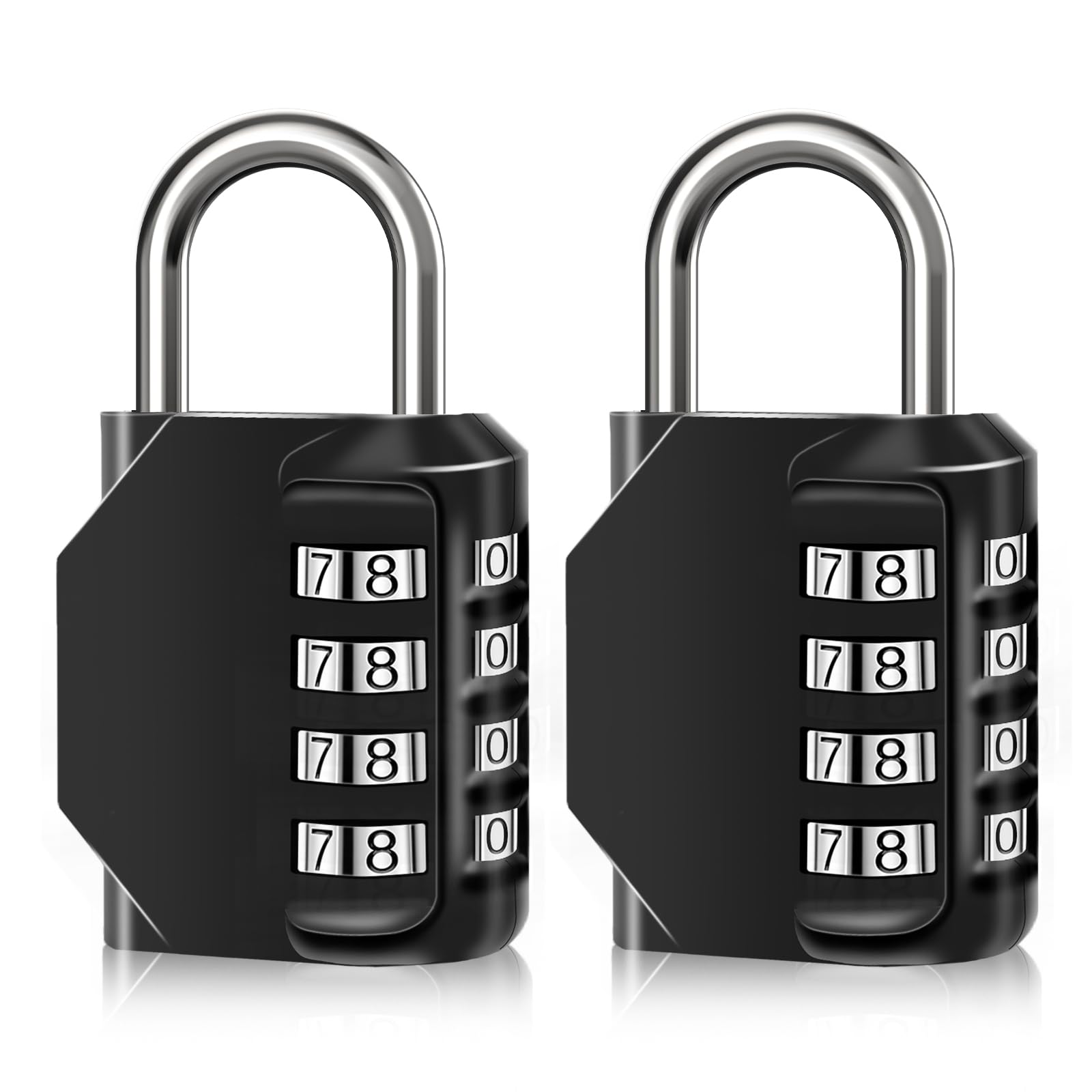 Amazon.com: SUTOUG 2PCS Combination Lock Waterproof 4 Digit Padlocks ...