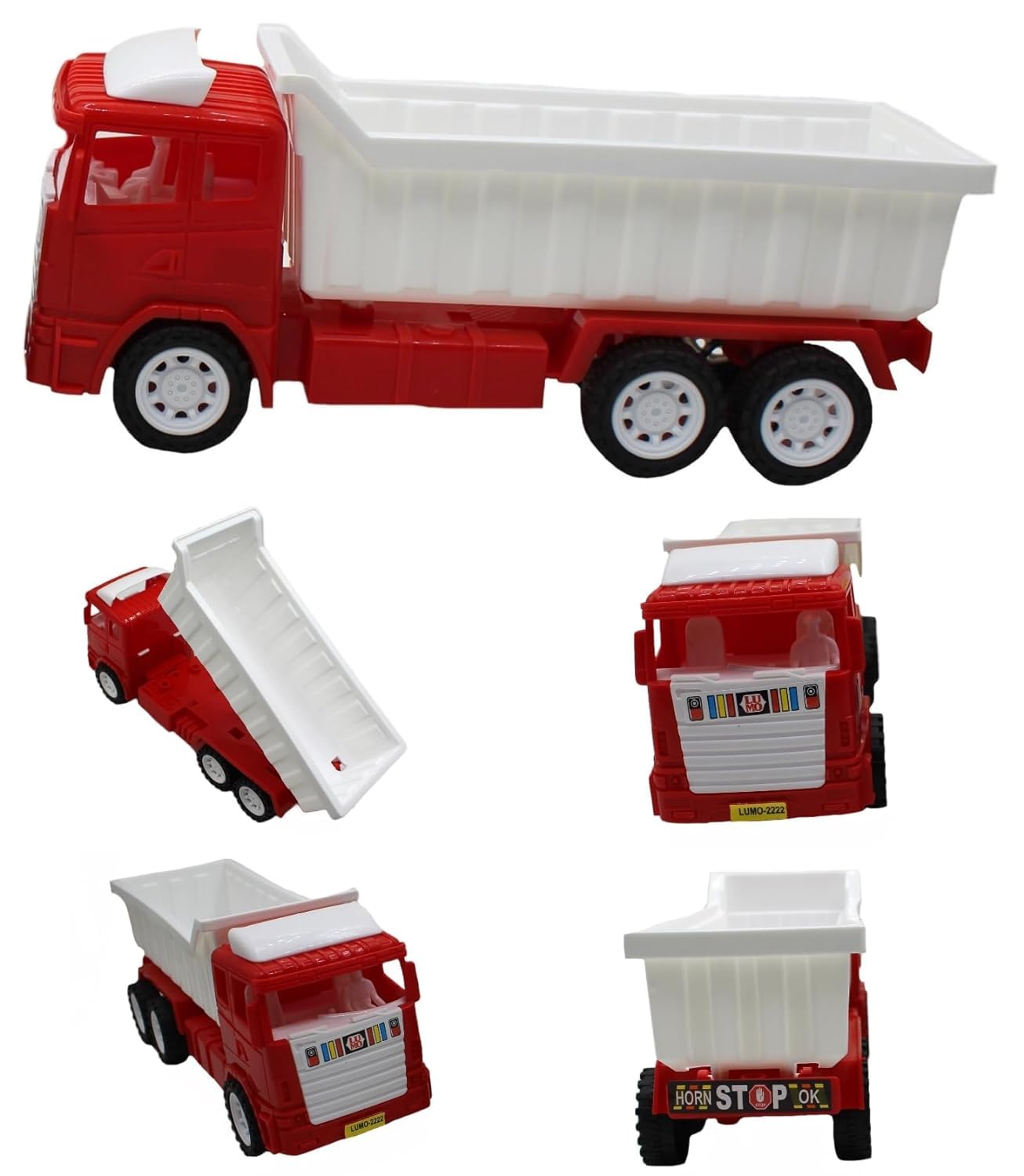 EUPHORIA Rk Toys Small Size Friction Powered Plastic Dumper Truck Toy ...
