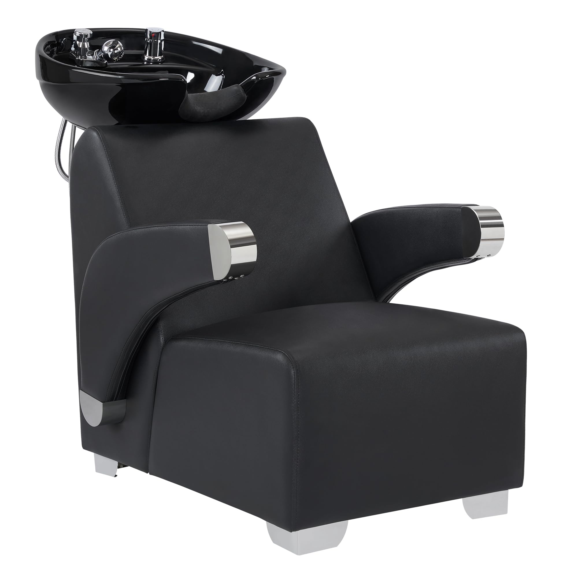 Amazon.com: BarberPub Ceramic Bowl Backwash Shampoo Chair, Adjustable ...