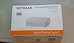 Netgear GS205-100PES Gigabit Ethernet Switch, 5 Porte Gigabit, Bianco ...