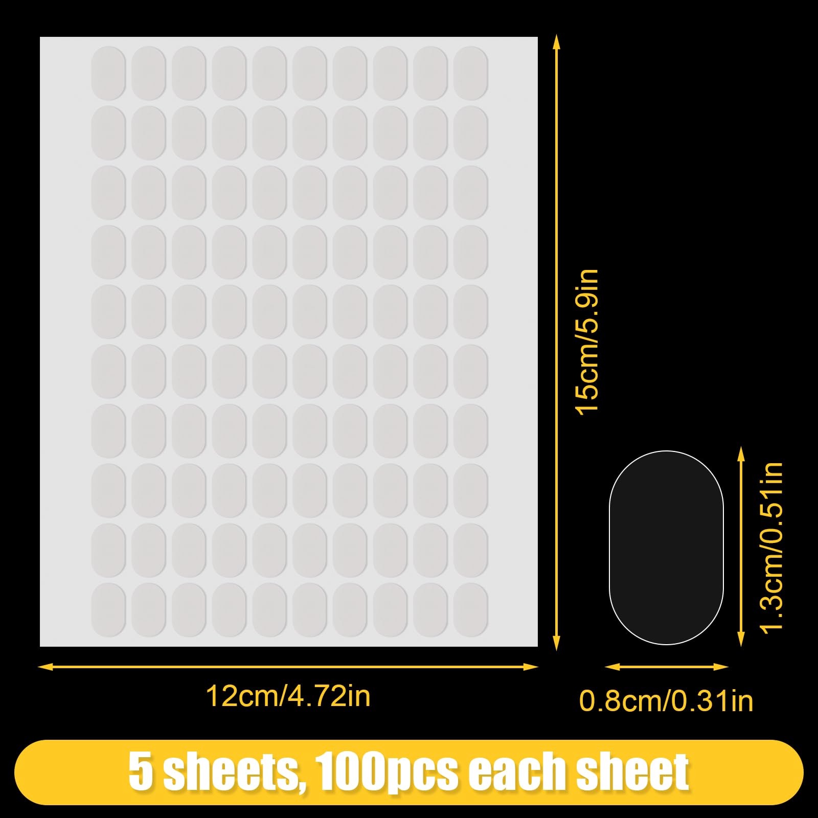Museum Putty PHIXBEAR Multiple Sizes 0.8 "&1.18" Of Glue Clear Dots ...