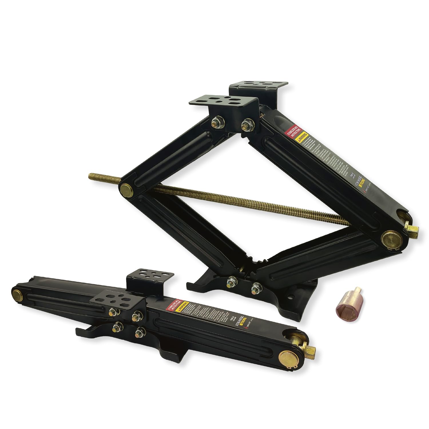Amazon.com: 30" Set of 2 Scissor Jacks with Handle Rated 5000 lbs ...