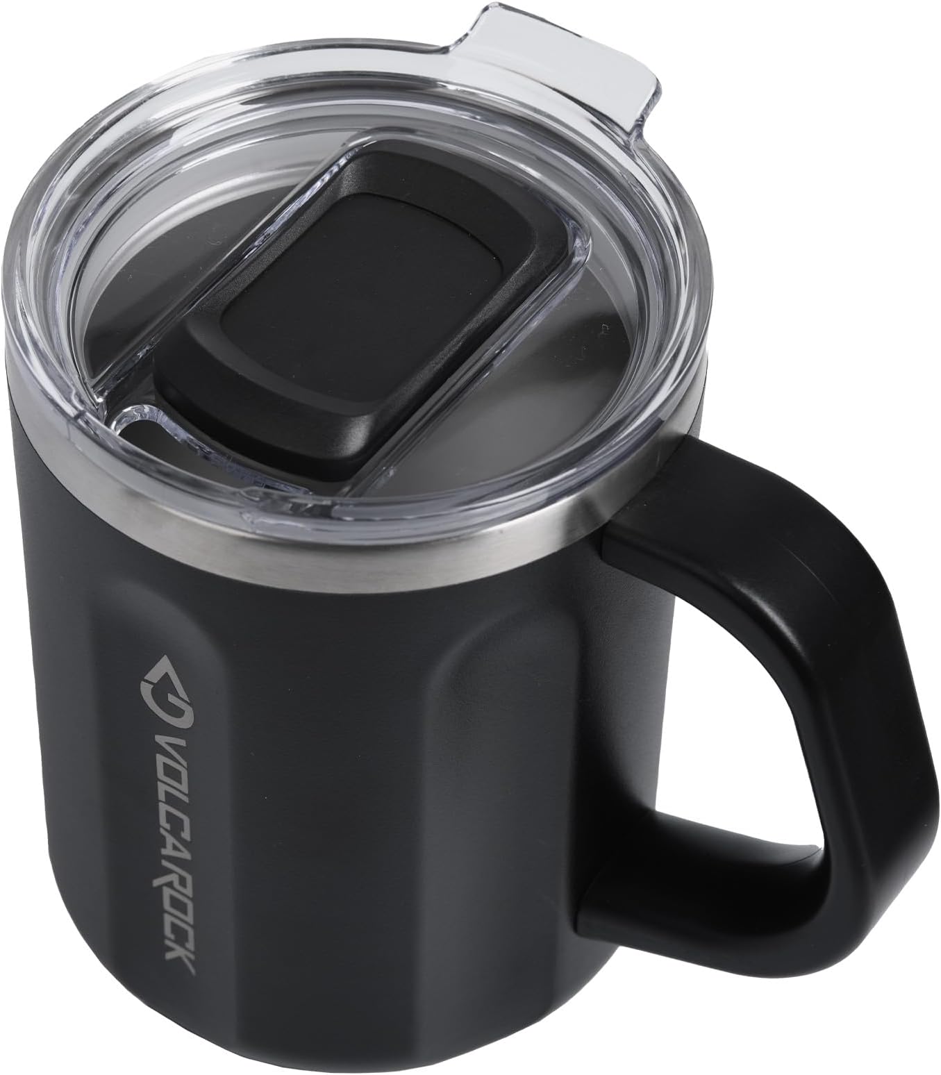 Amazon.com | 16oz Insulated Travel Mug with Lid & Handle, Stainless ...