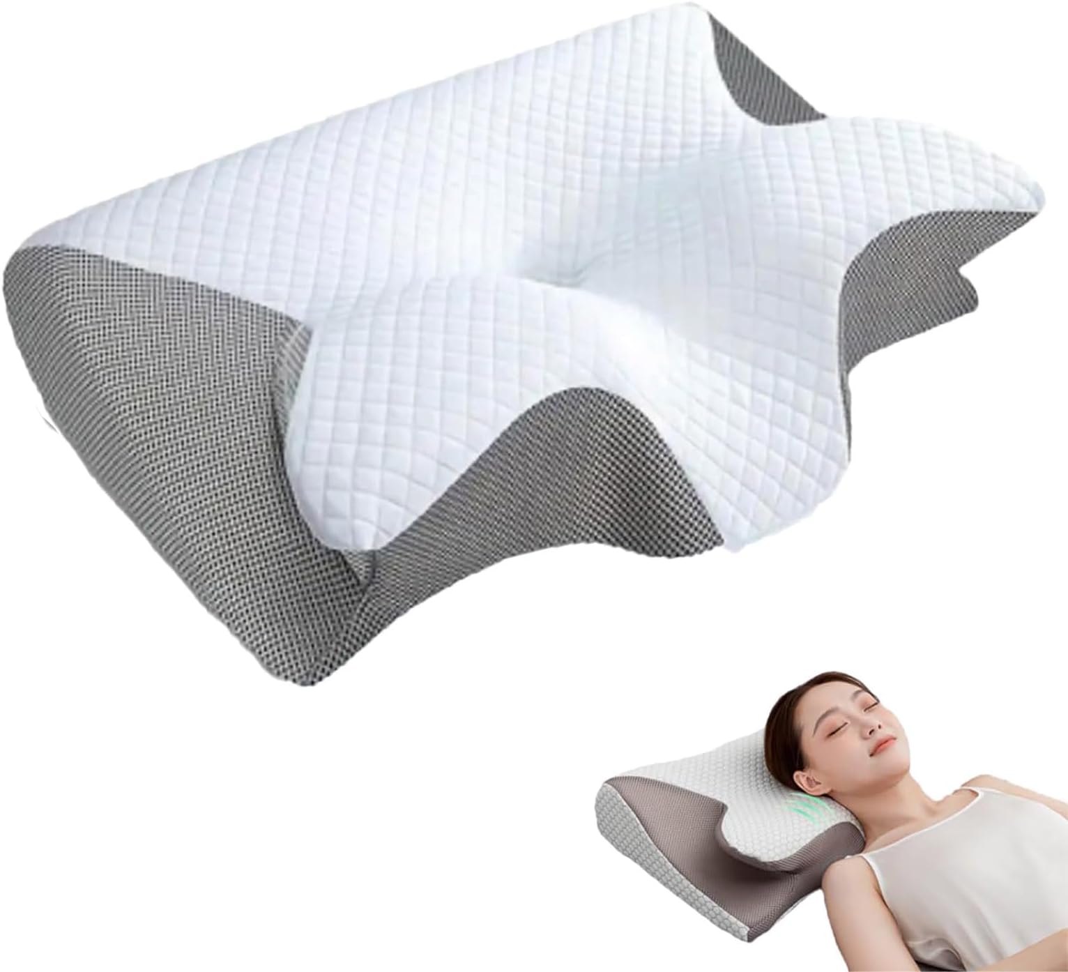 Amazon.com: Ornatera Pillow, Tildreams Memory Foam Neck Pillow ...