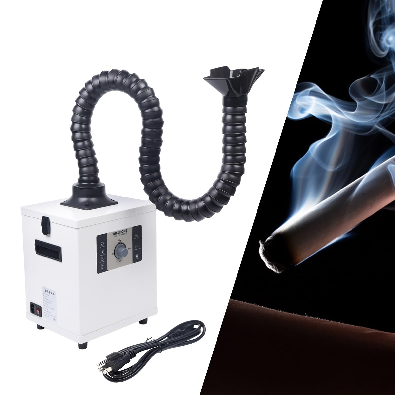 Solder Fume Extractor HEPA Filter, 3 Stage Filter Laser Smoke Absorber ...