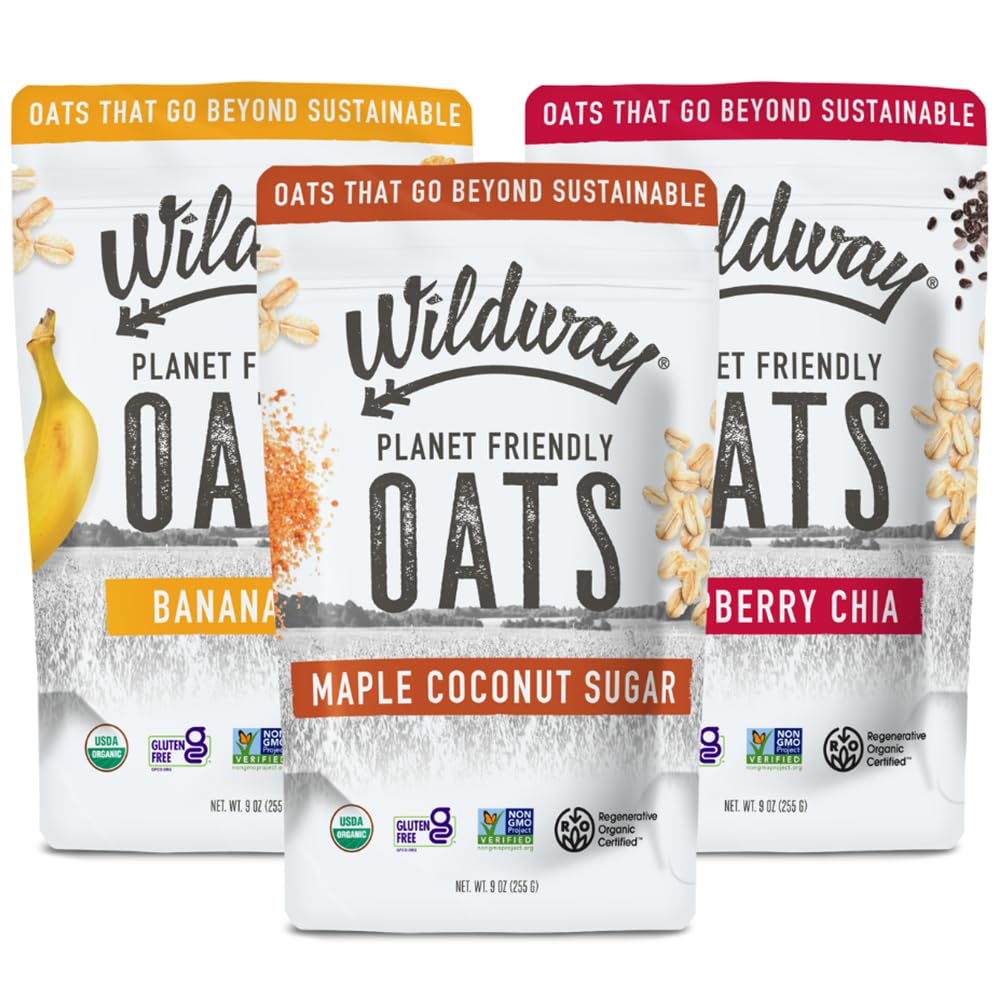 Amazon.com: Wildway Organic Rolled Oats, Overnight Oats | Glyphosate ...