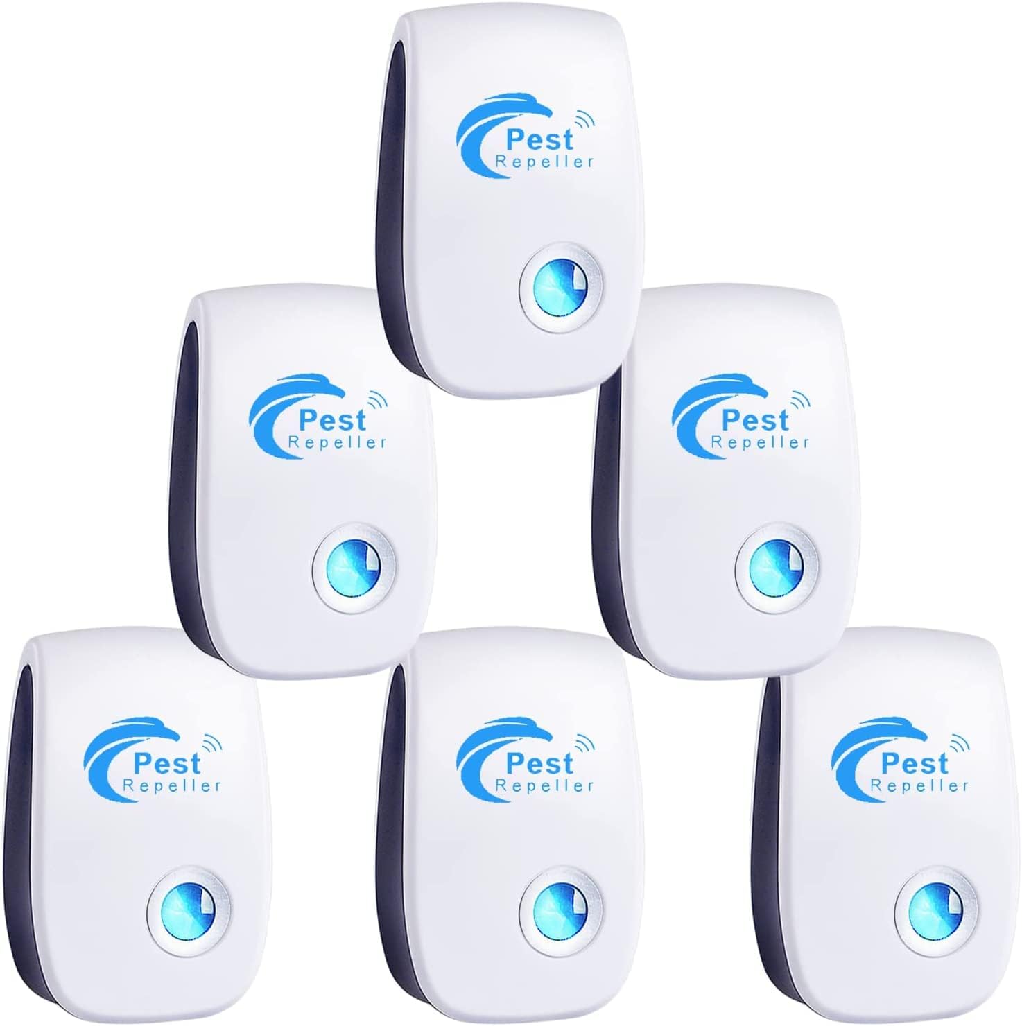 Ultrasonic Pest Repeller, 6 pack Plug-in Insect Repeller, Electronic ...