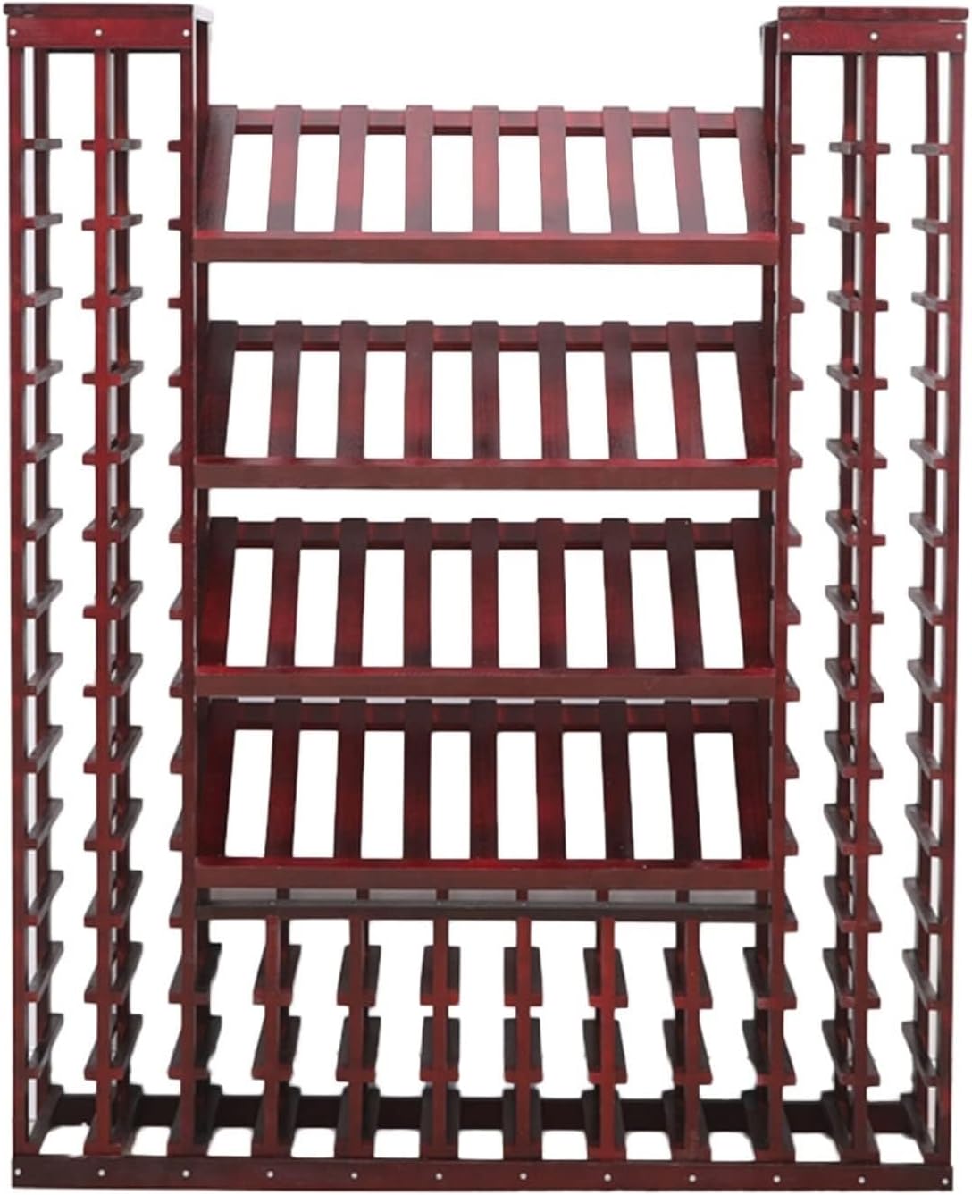 Amazon.com: PAUANI Floor-Standing Wine Rack - Antique Wooden Wine Rack ...