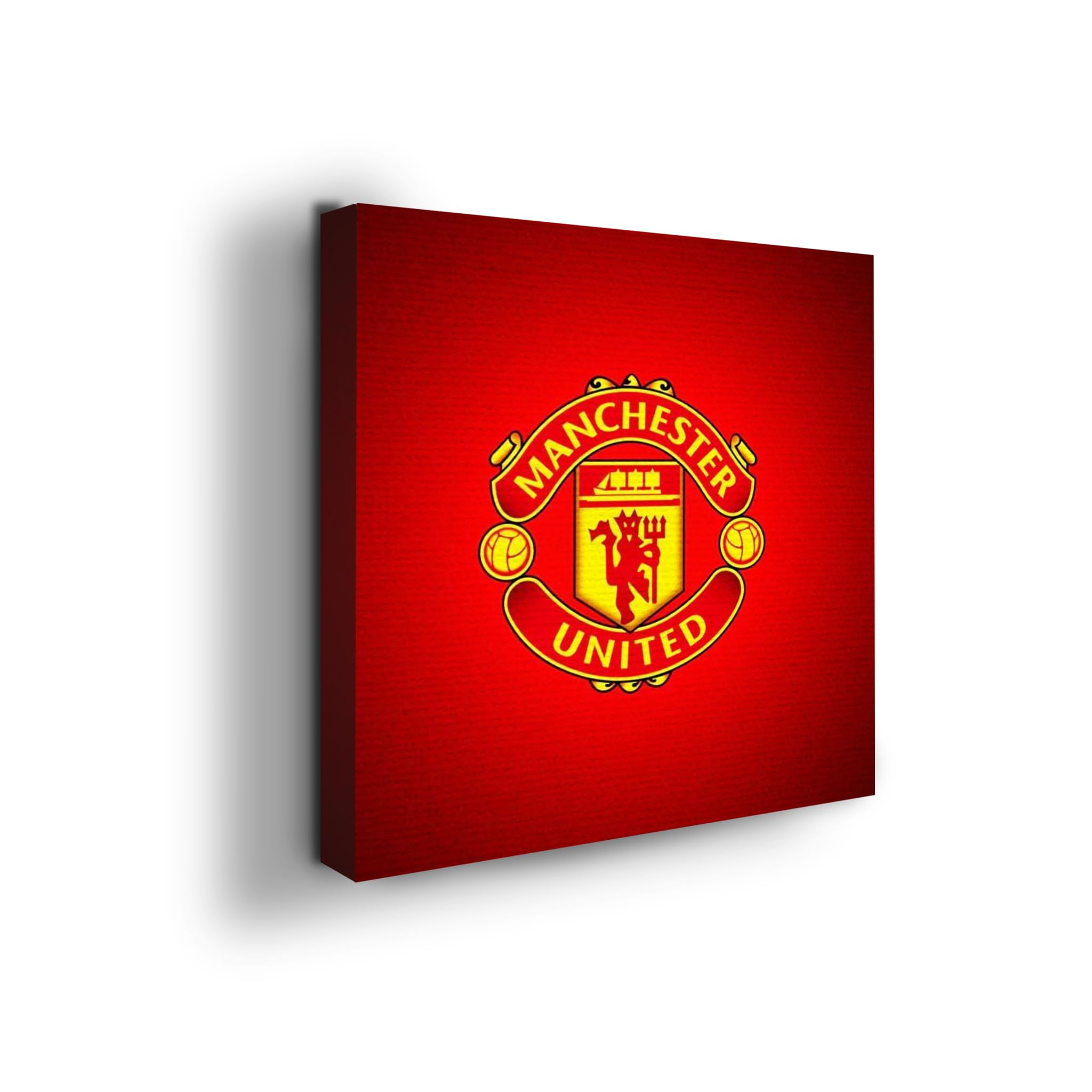Amazon.com: Manchester United Canvas Wall Art by Mavis Print- 14x14 ...