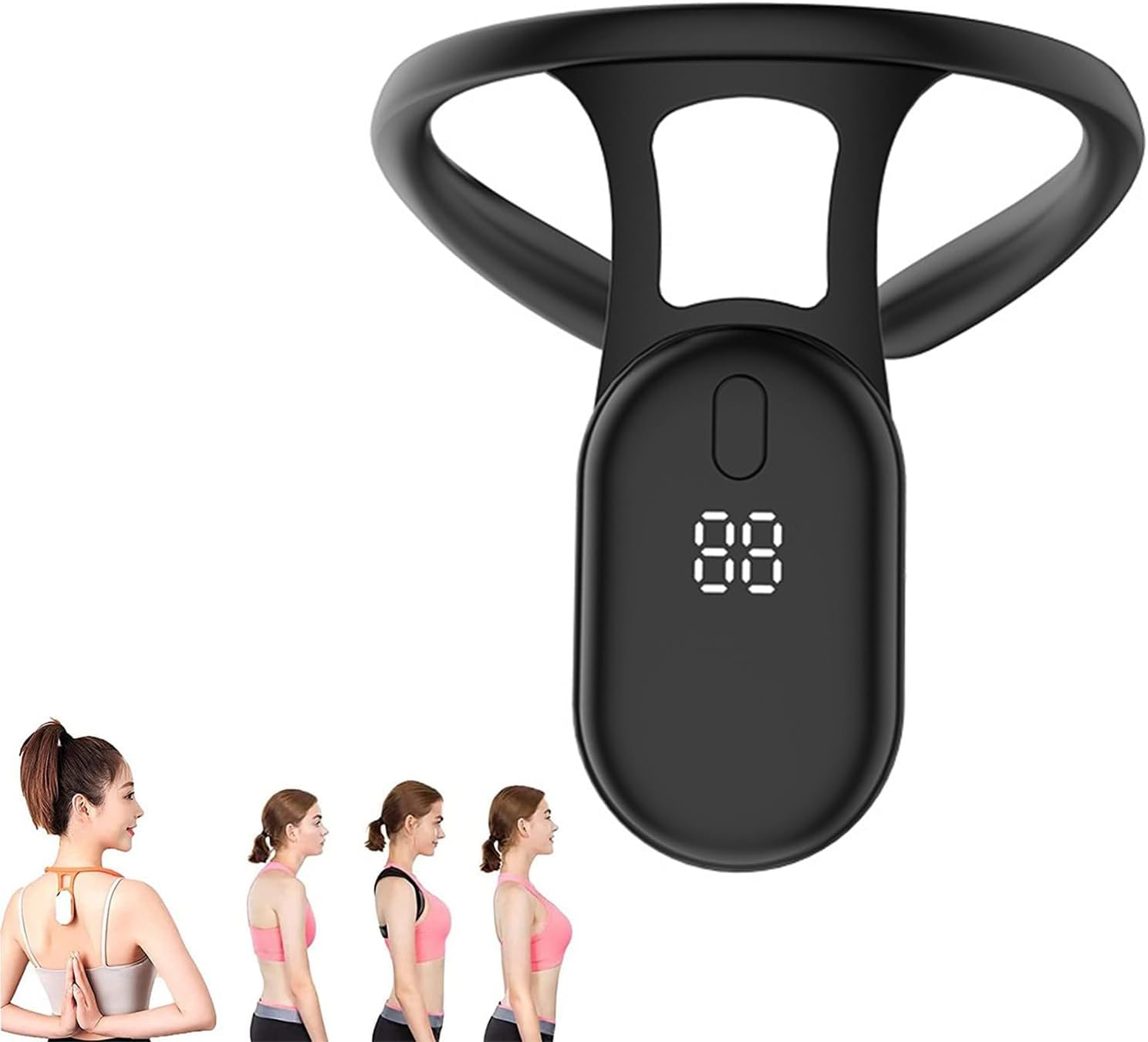 Amazon.com: Health Smart Back Support,Smart Posture Corrector Reminder ...