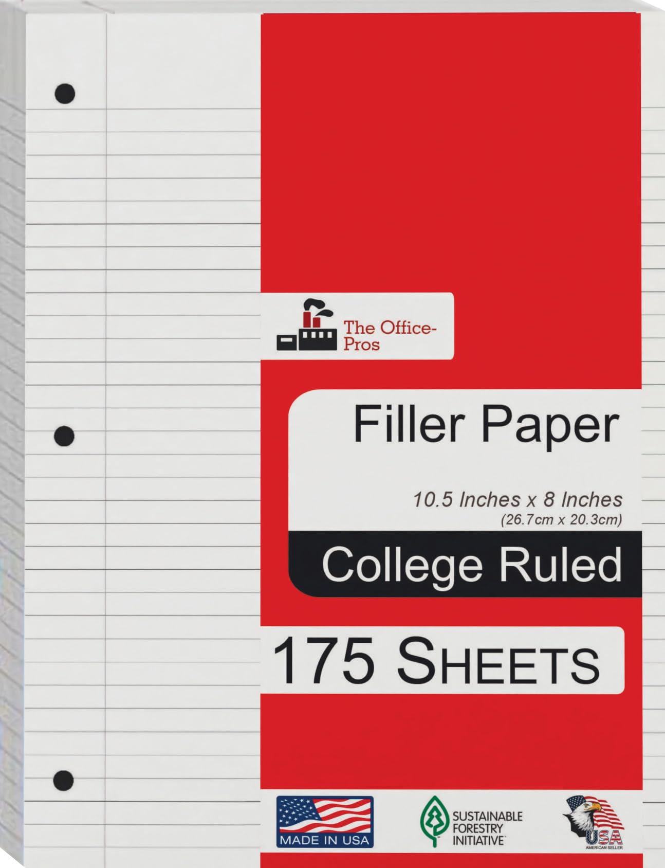 Amazon.com : Filler Paper, College Ruled Filer Paper, Loose Leaf Paper ...