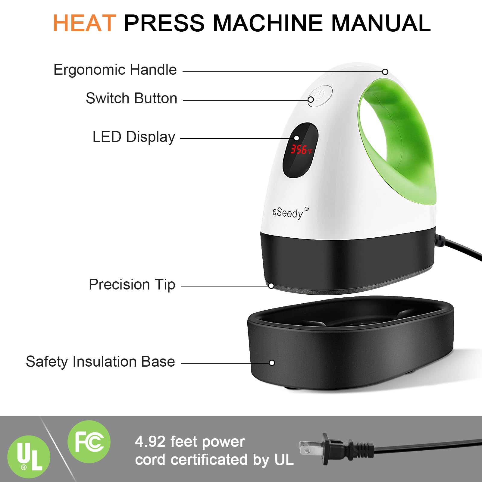 Snapklik.com : Heat Press Machine, Mini Heat Transfer Press, Portable ...