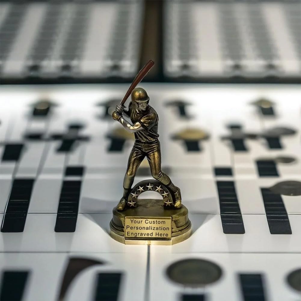Baseball Bat Trophy With Engraving Custom Baseball Trophy | 7 3/4 ...